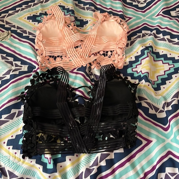 Intimates & Sleepwear | Pink And Black Bras | Poshmark